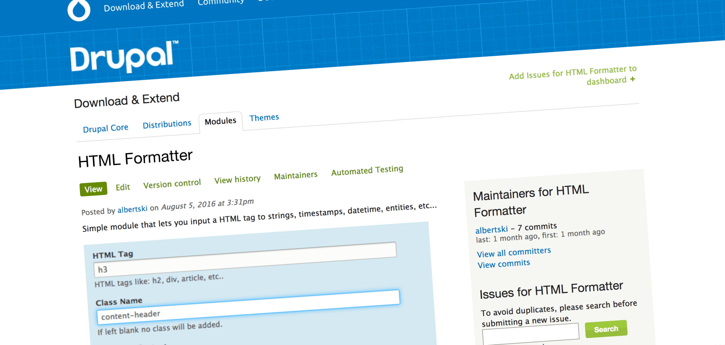 Drupal HTML Formatter Module | Xeno Media